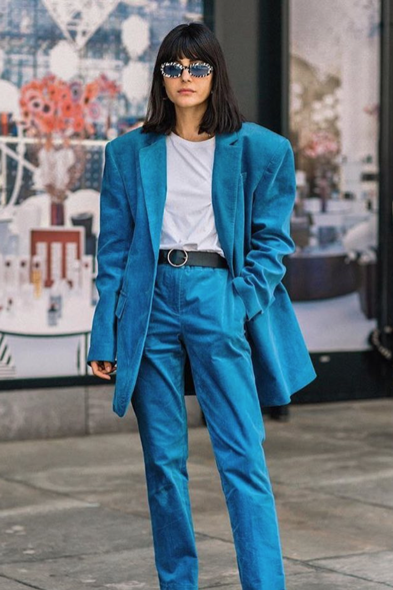 20 All-Blue Outfits to Try | Who What Wear