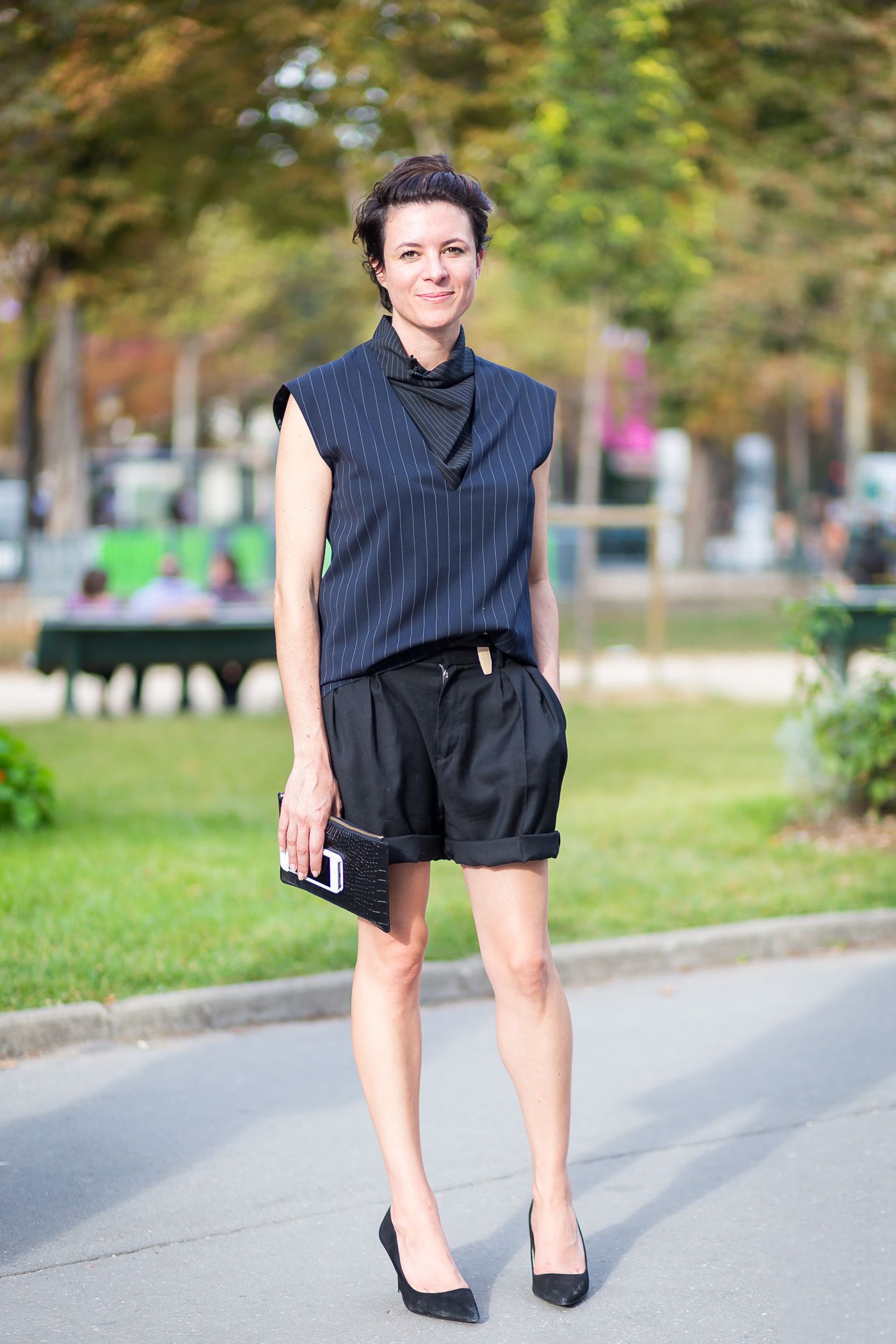 9 Ways to Wear Heels With Shorts for Summer | Who What Wear