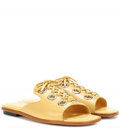 The 15 Best Leather Slides for Summer | Who What Wear