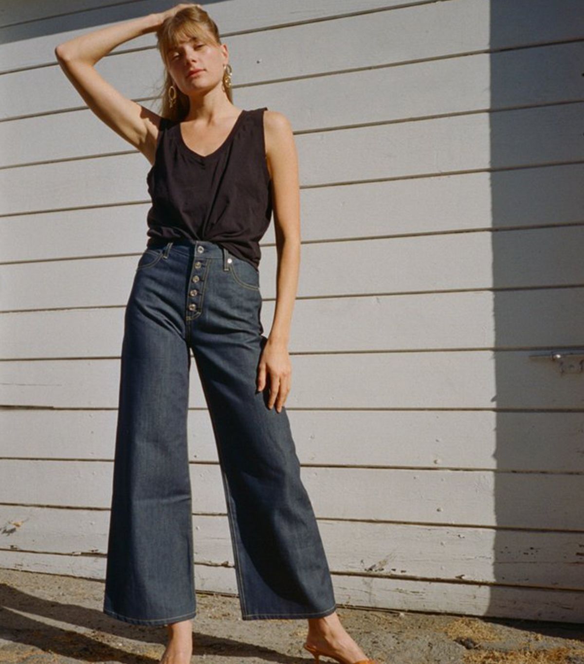 The Button-Front Jeans Celebs and I Adore | Who What Wear