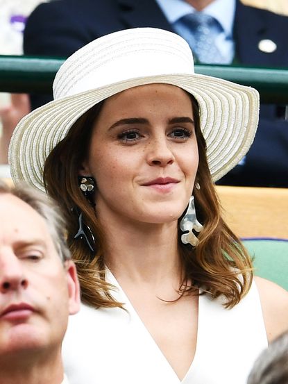 Emma Watson Just Wore a White Trouser Suit to Wimbledon | Who What Wear UK