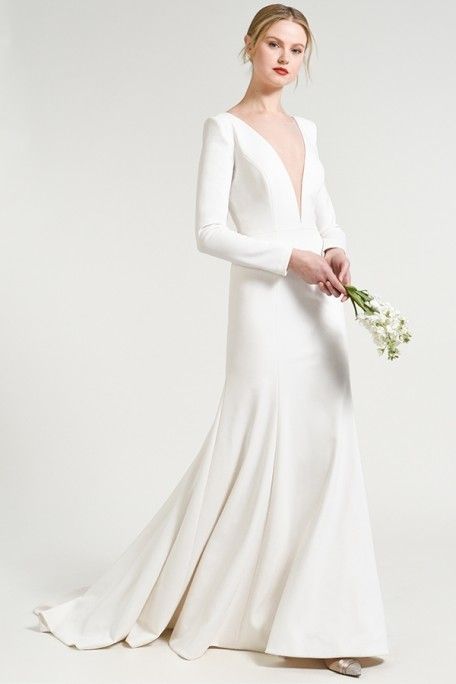 20 Simple Fall Wedding Dresses for the Bride | Who What Wear