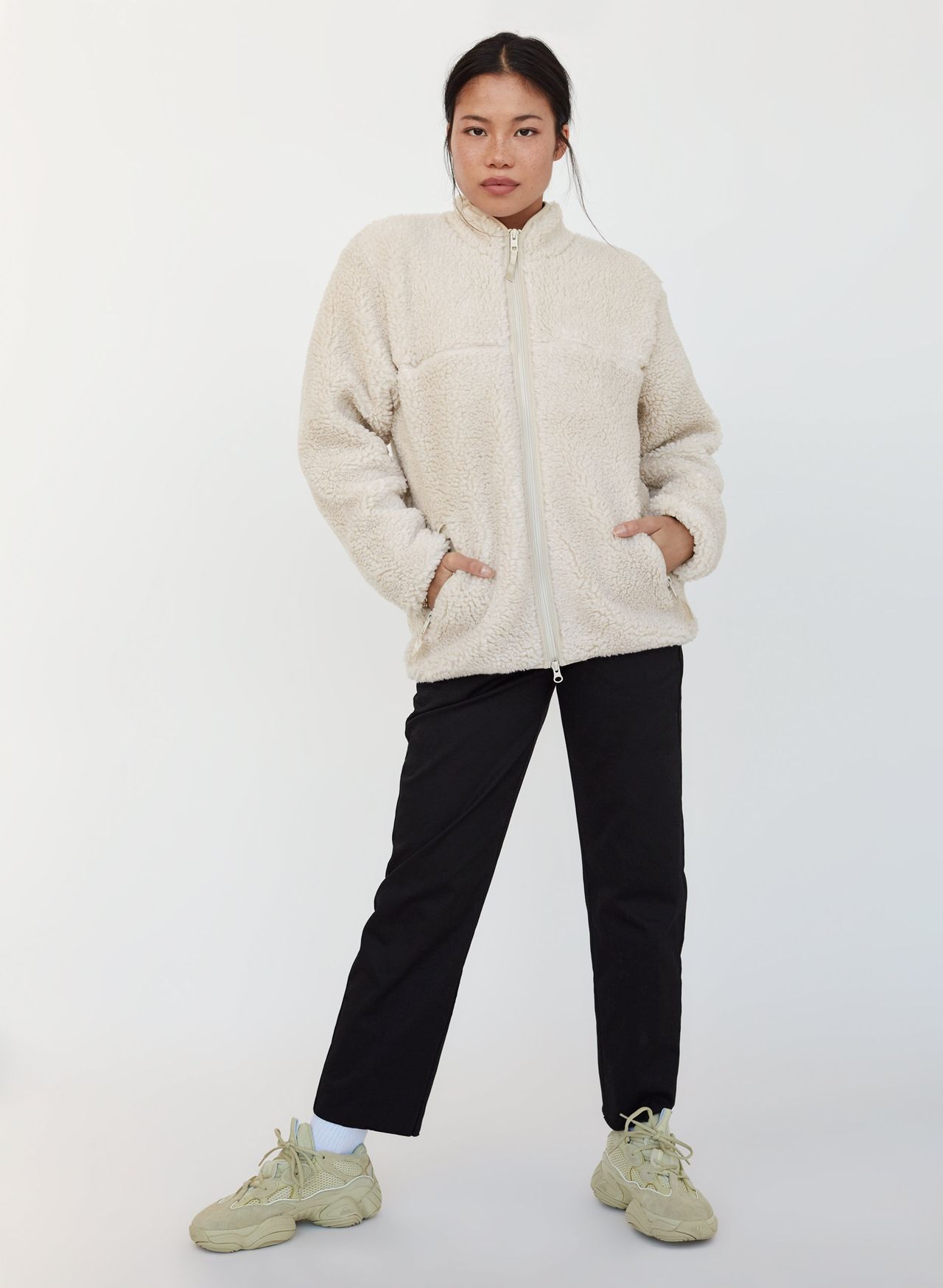 Shop Faux Shearling and Fleece Zip-Ups for Fall | Who What Wear