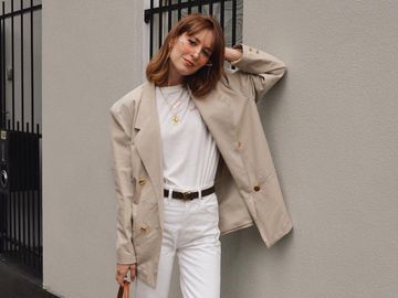15 All-White Fall Outfits That Look So Fresh | Who What Wear