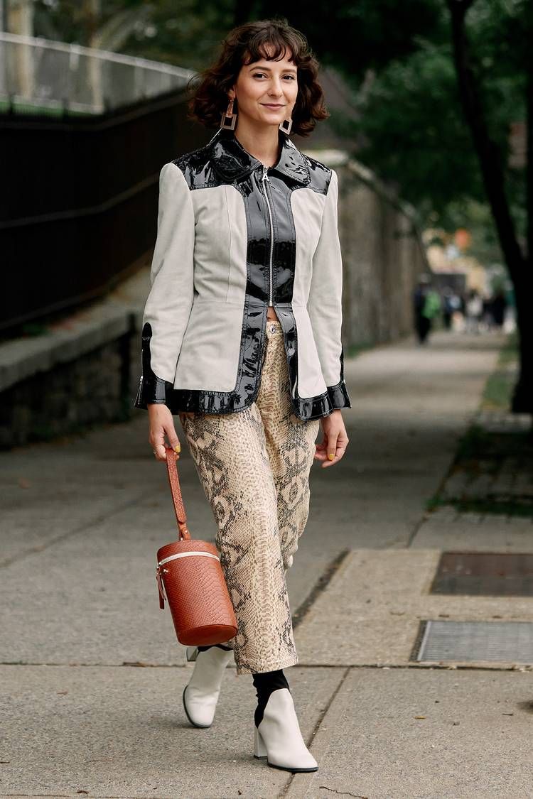 Everyone Is Wearing the Printed Jeans Trend | Who What Wear