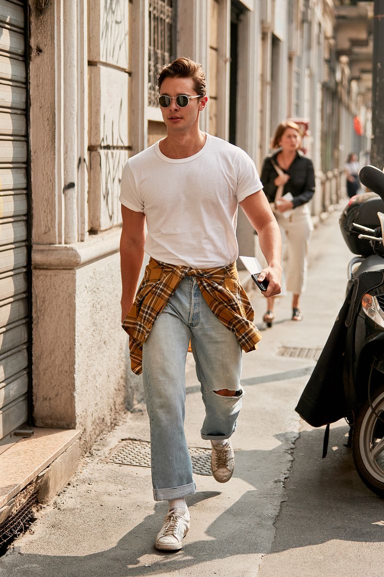 All the Ridiculously Well-Dressed Men at Fashion Week 2018 | Who What Wear