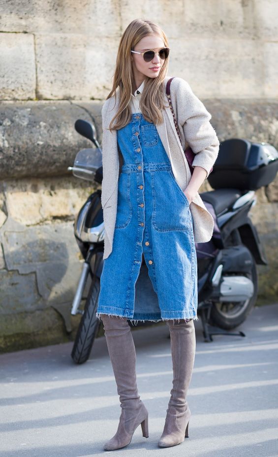 Found: The Best Overall Dress Outfits for Fall | Who What Wear