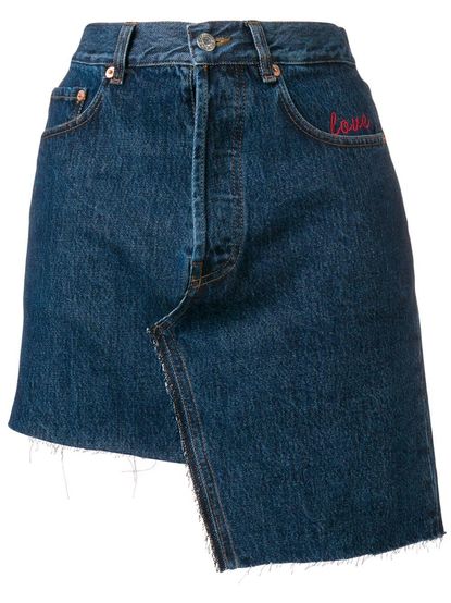 The Best Winter Jean Skirt Outfits, Period | Who What Wear