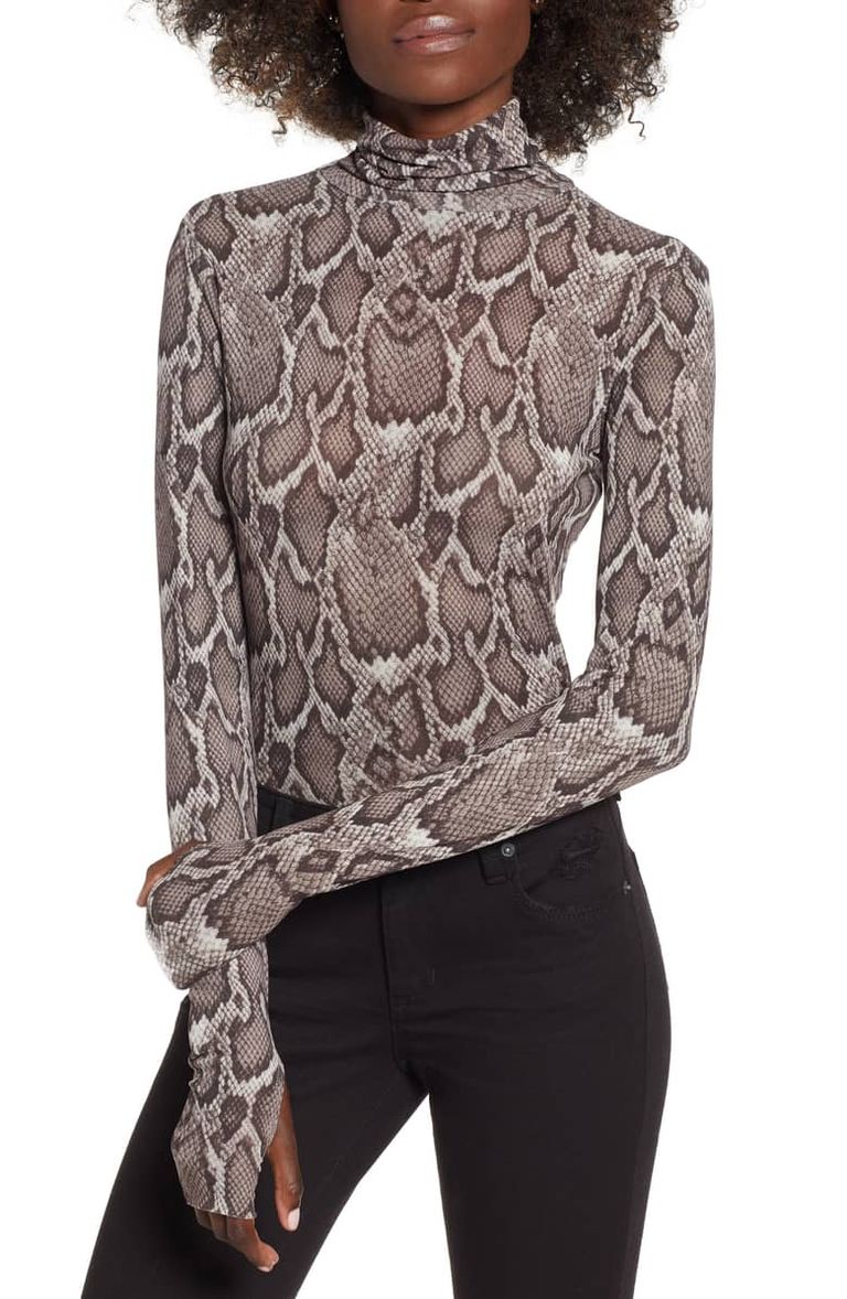 The Coolest Printed Turtleneck Outfits | Who What Wear