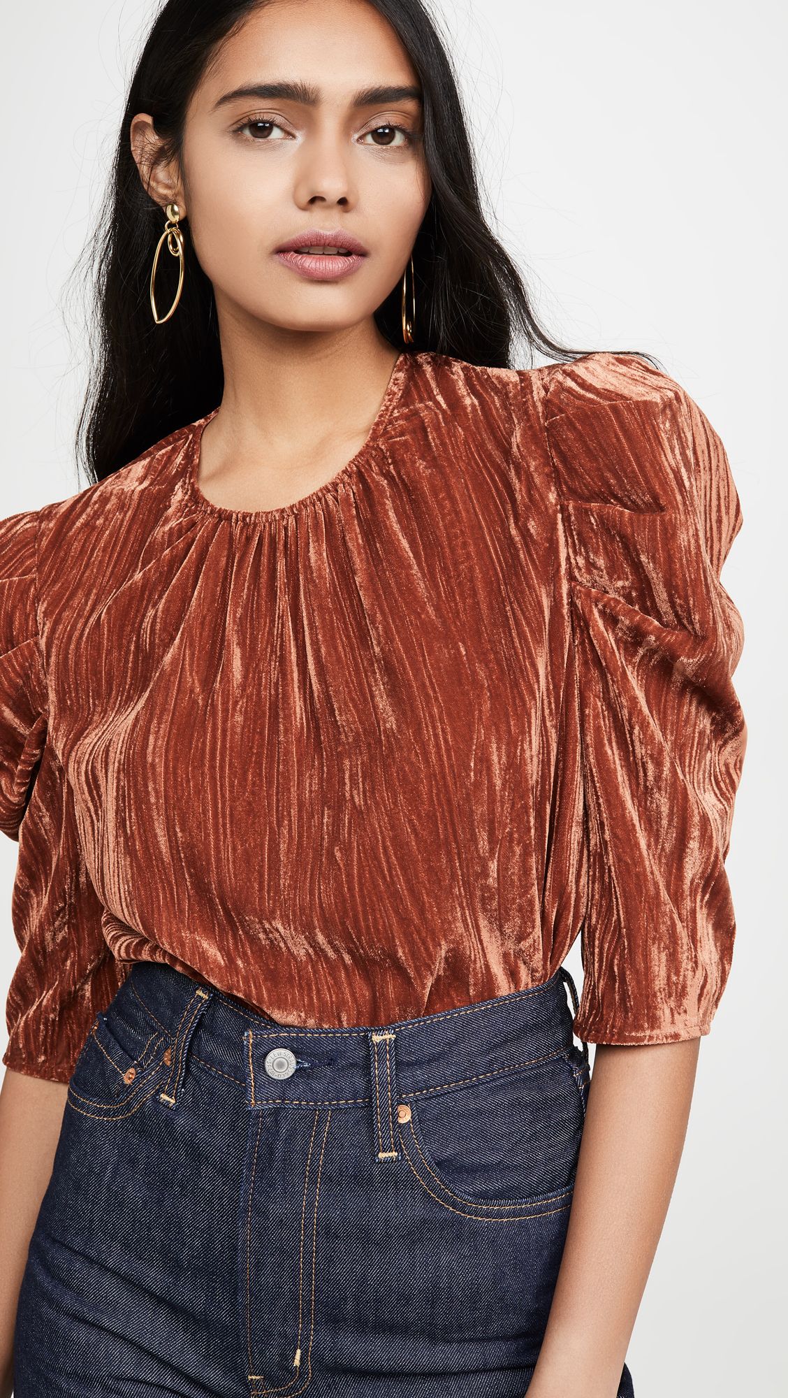19 Velvet Holiday Tops to Wear With Jeans | Who What Wear