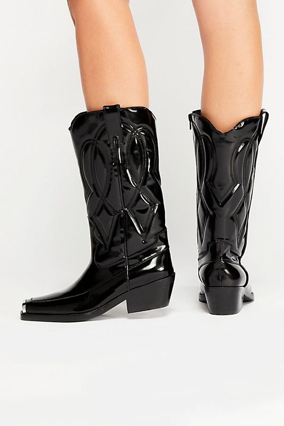 The Best Black Patent Leather Boots You Need This Winter | Who What Wear