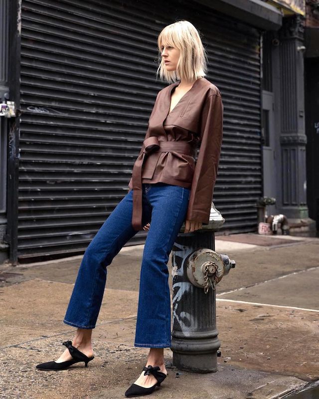 15 Brown Leather Jacket Outfits We Love | Who What Wear