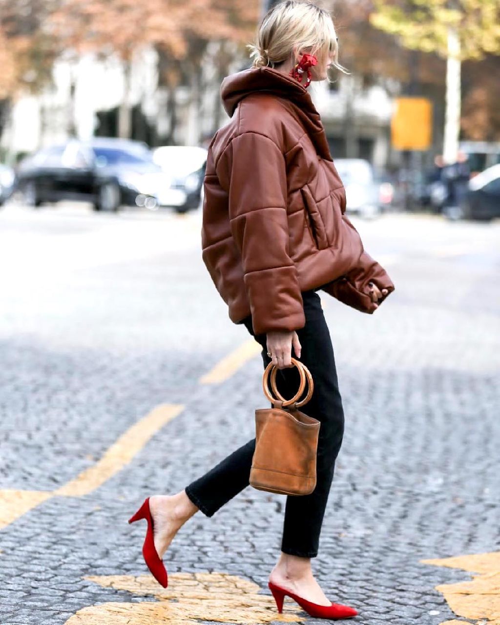 15 Brown Leather Jacket Outfits We Love | Who What Wear