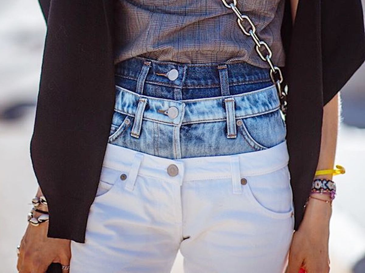 Layered Jeans Are the Polarizing New Denim Trend | Who What Wear