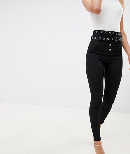 These Cool Skinny Jeans Are Anything But Basic | Who What Wear