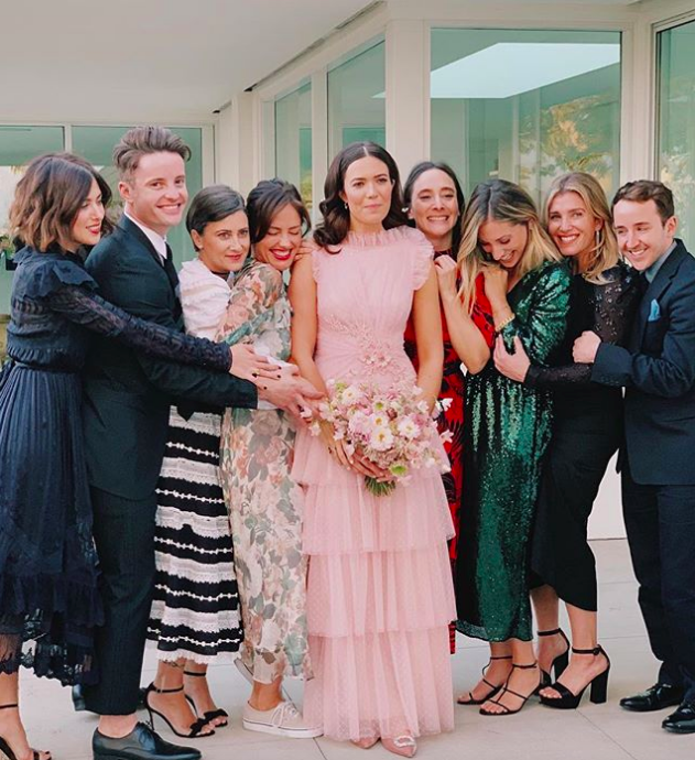 Mandy Moore Just Got Married in a Pink Wedding Dress | Who What Wear