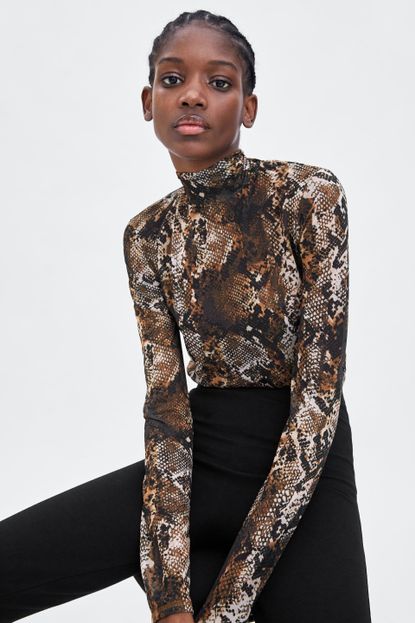 Shop the Snake-Print Trend at Zara | Who What Wear