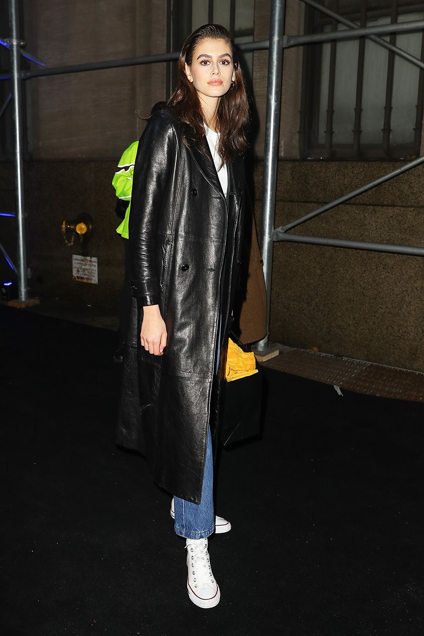 The Leather Coat Trend Celebrities Are Wearing | Who What Wear