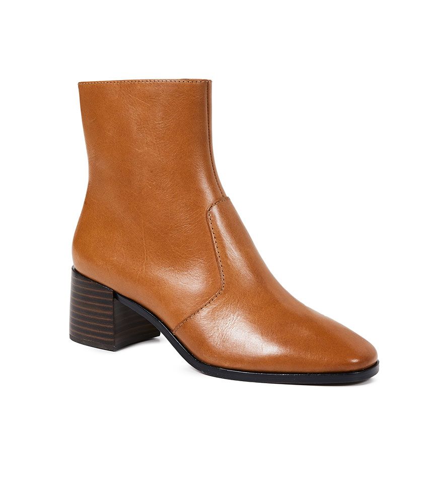 How to Wear the Popular Square-Toe Ankle Boot Trend | Who What Wear