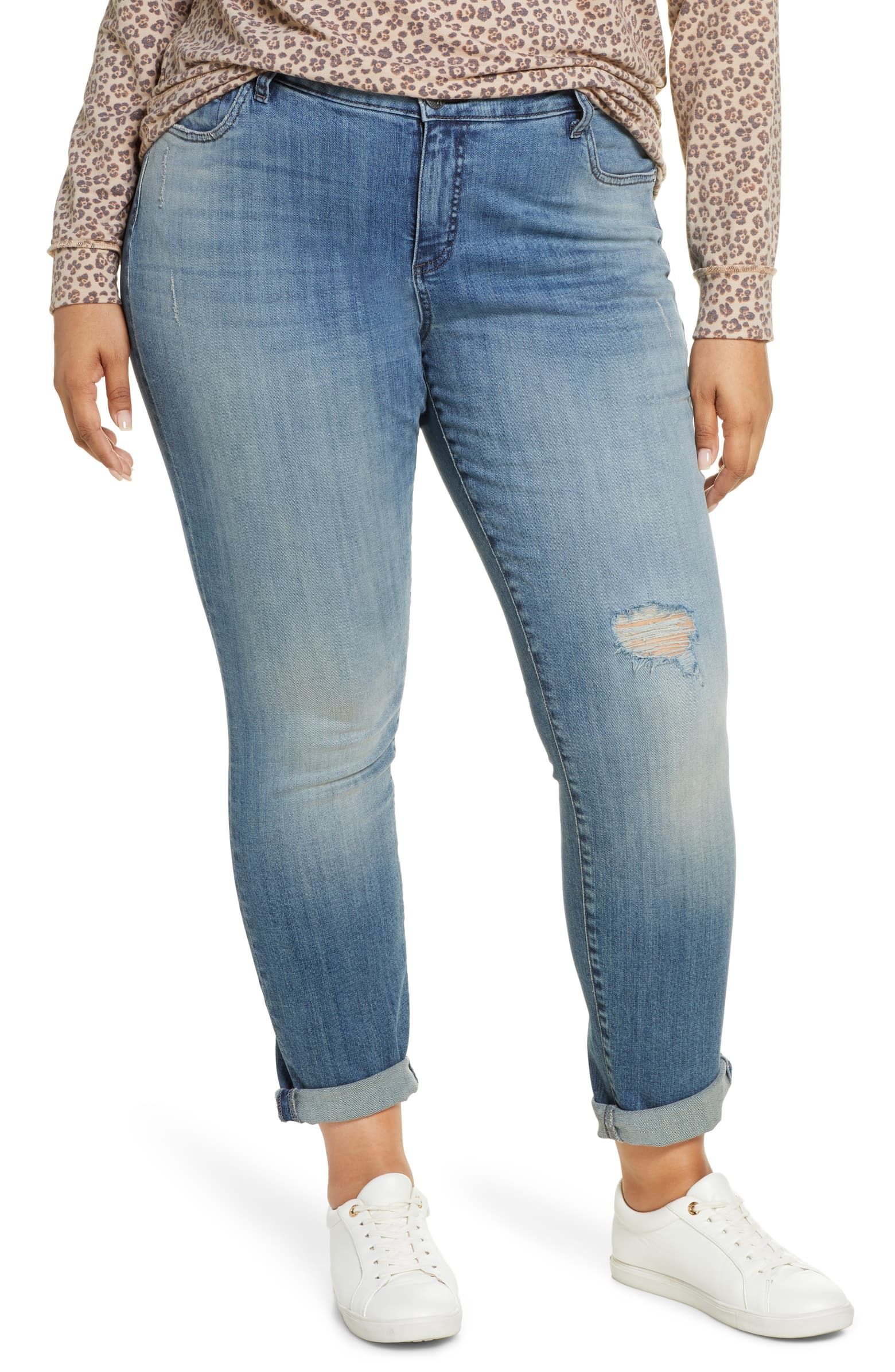 10 Perfect Winter Boyfriend Jean Outfits | Who What Wear