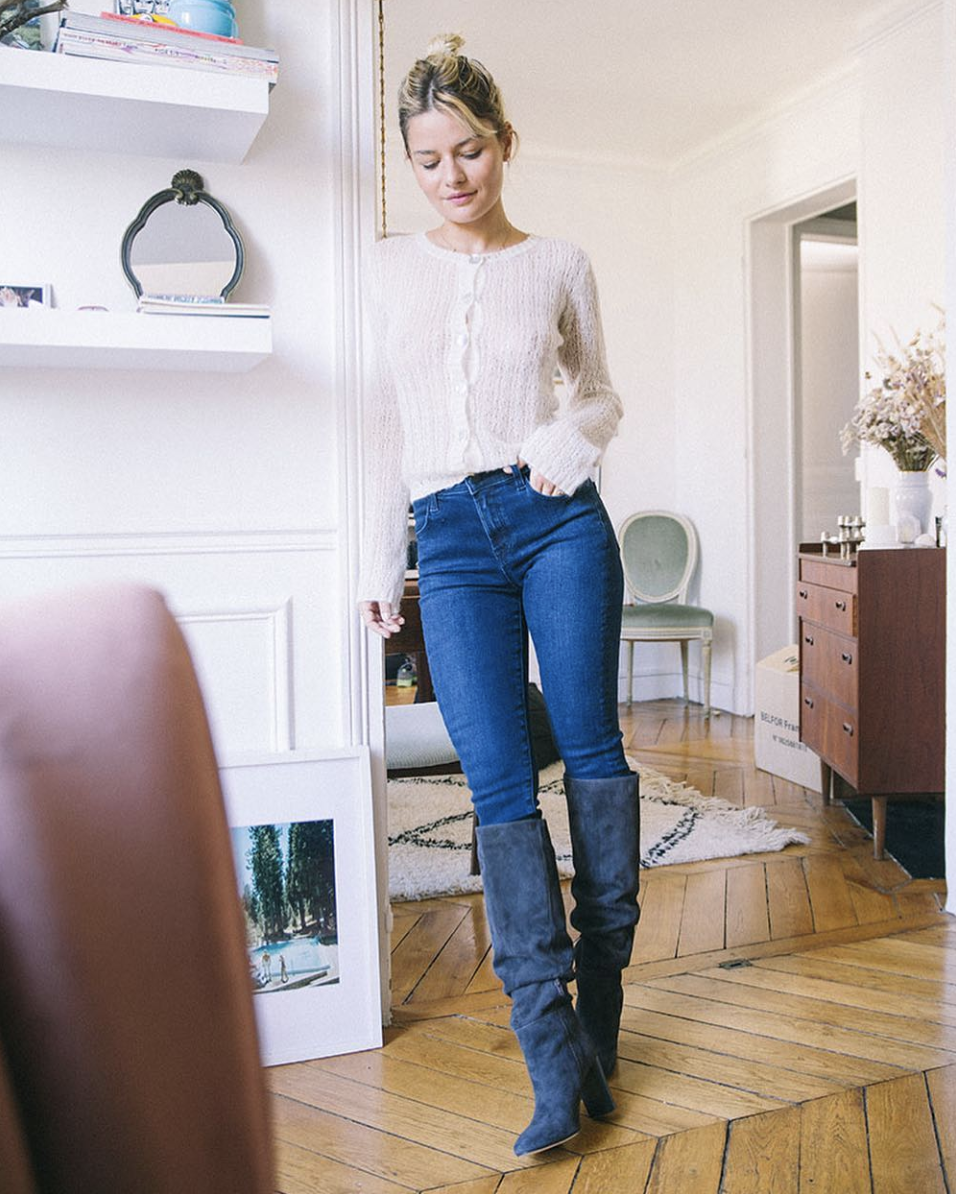 11 Stylish Outfits to Wear With Gray Boots | Who What Wear