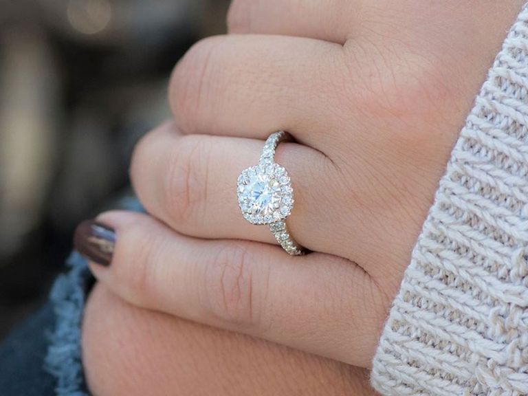 The Round Engagement Ring Trend Popular in 2019 | Who What Wear