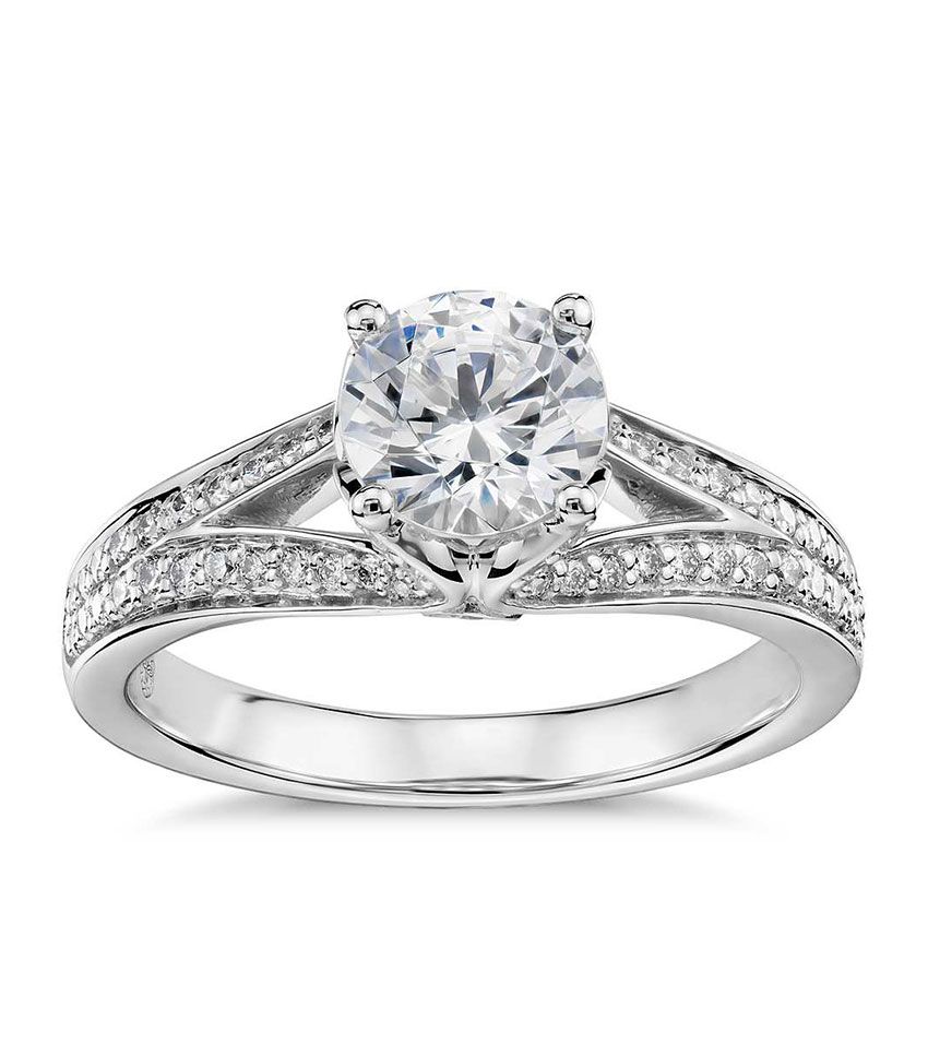 The Round Engagement Ring Trend Popular in 2019 | Who What Wear