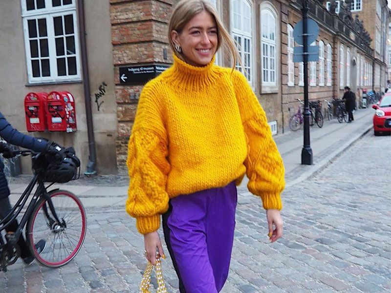 How to Wear Purple Pants—Stylish Outfit Ideas | Who What Wear