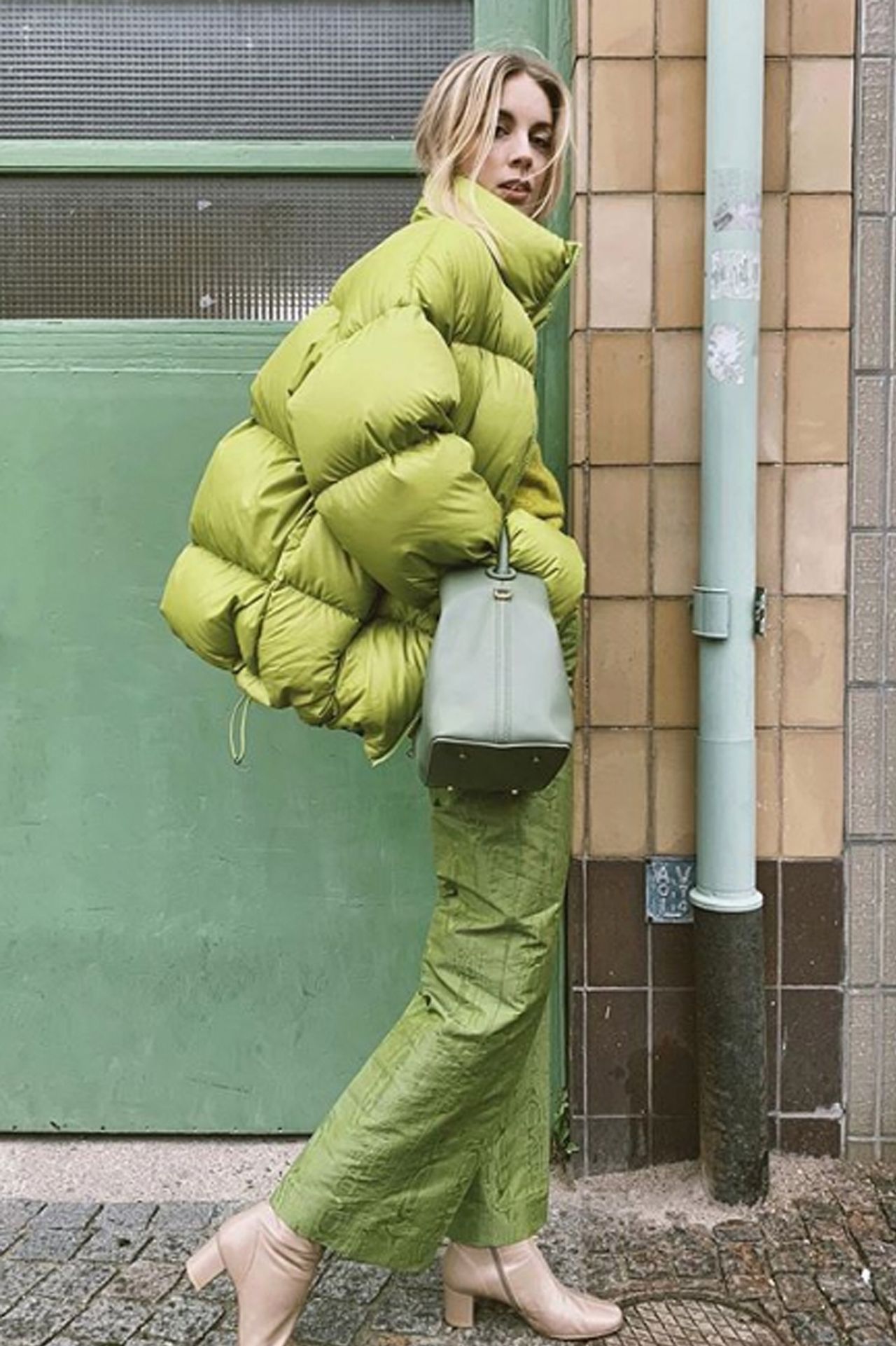 How to Wear Puke Green | Who What Wear