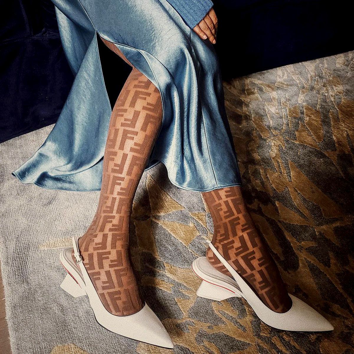 19 Outfits With Printed Tights to Try This Winter | Who What Wear