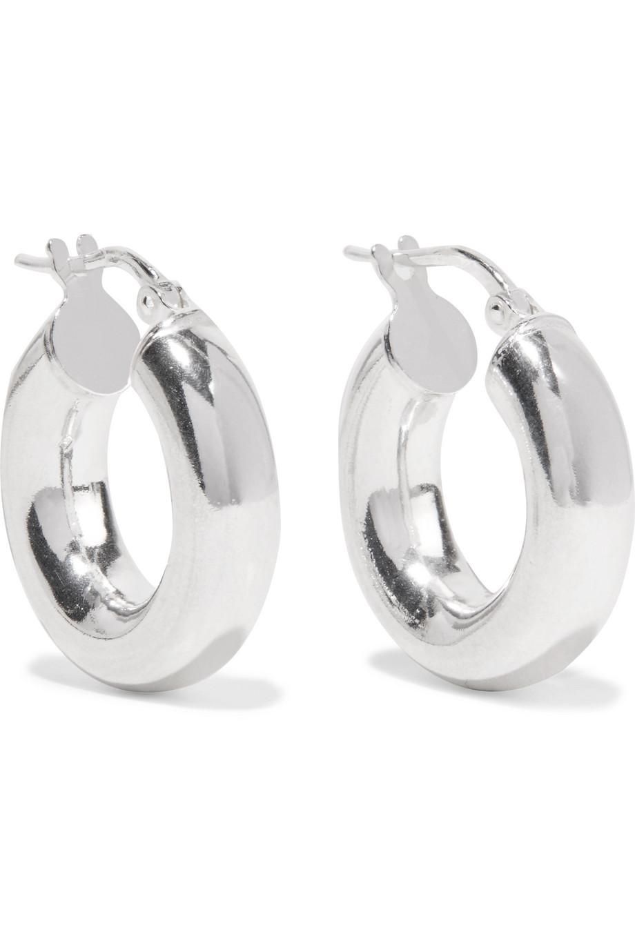 21 Silver Hoop Earrings to Wear Every Single Day | Who What Wear