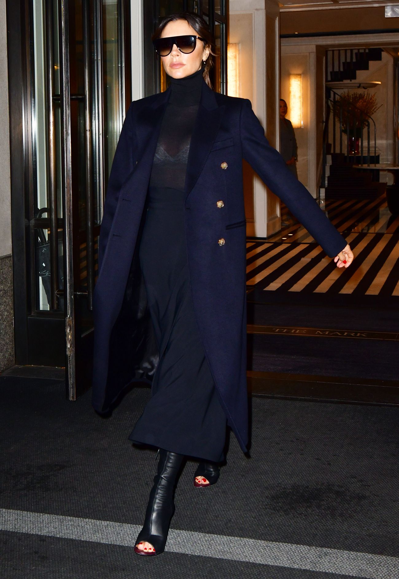 Victoria Beckham Is Making Peep-Toe Boots Happen | Who What Wear