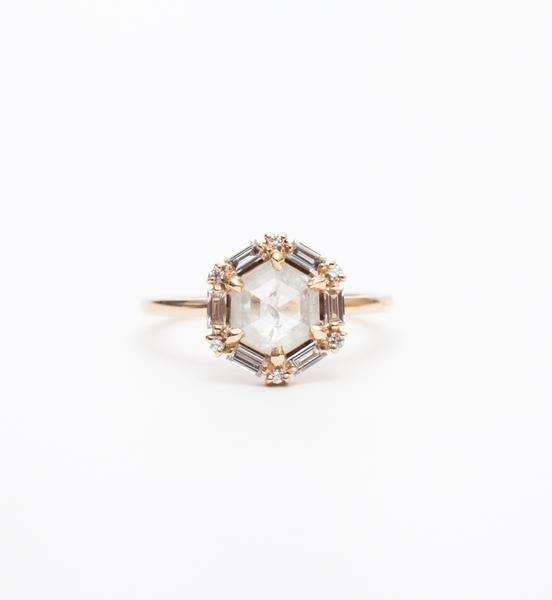 These 16 Hexagon Engagement Rings Will Be Taking Over | Who What Wear