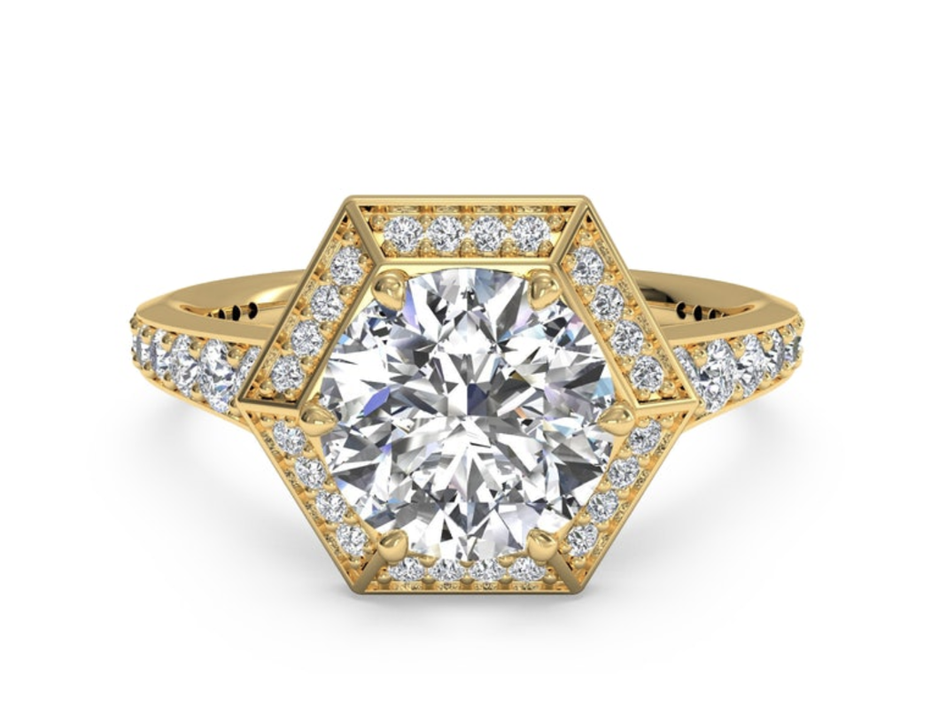 These 16 Hexagon Engagement Rings Will Be Taking Over | Who What Wear