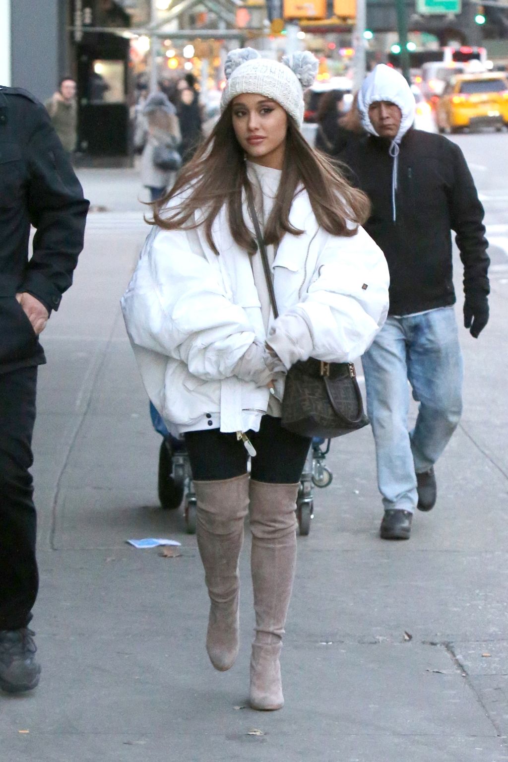 J.Lo and Ariana Grande Are Wearing the High-Boot Trend | Who What Wear