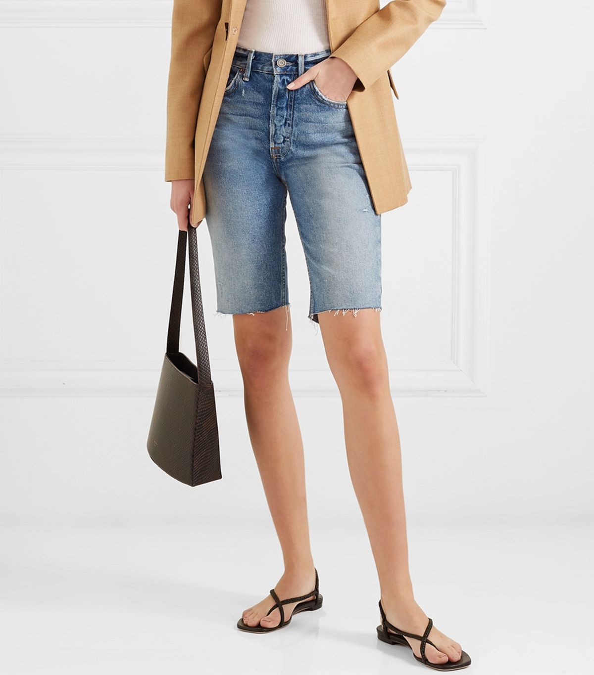 The Denim Bermuda Shorts Trend That's Emerging for Summer | Who What Wear