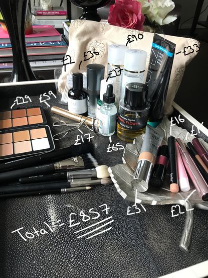 This Is What Rachel Singer Clark's Makeup Bag Is Worth | Who What Wear