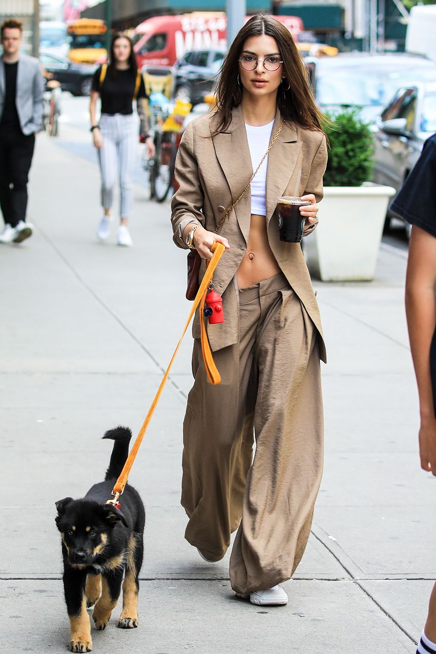 Emily Ratajkowski Wore the Lowest Low-Rise Pants | Who What Wear