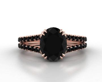 25 Stunning Black Diamond Engagement Rings | Who What Wear