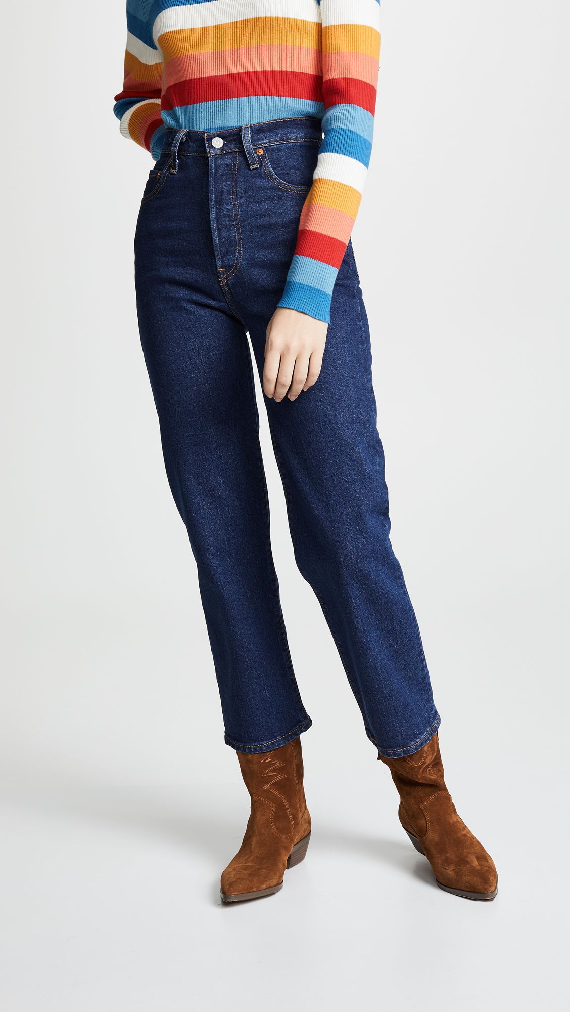The 4 Best High-Waisted Jean Brands, According to Me | Who What Wear