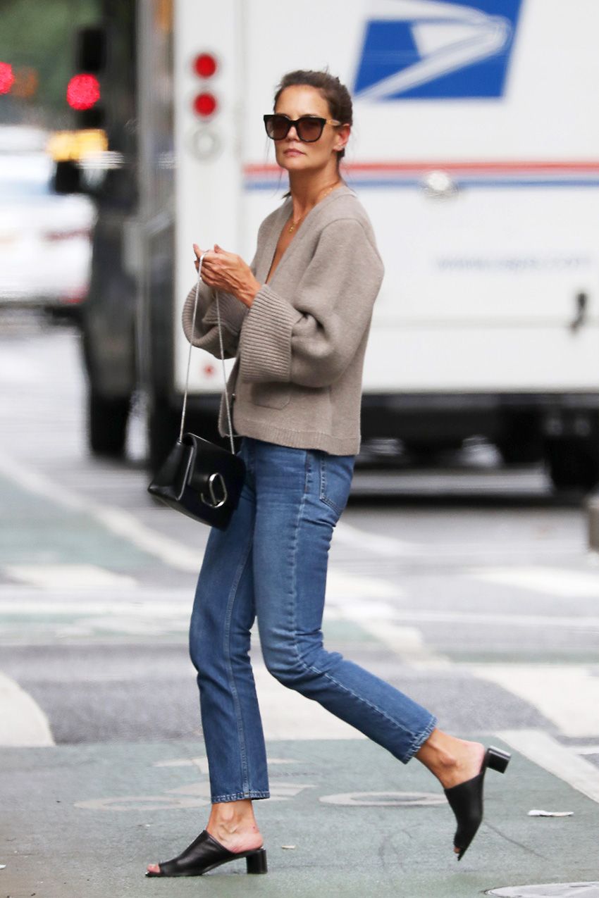 Katie Holmes Wore Fall's Biggest Shoe Trend With Jeans | Who What Wear