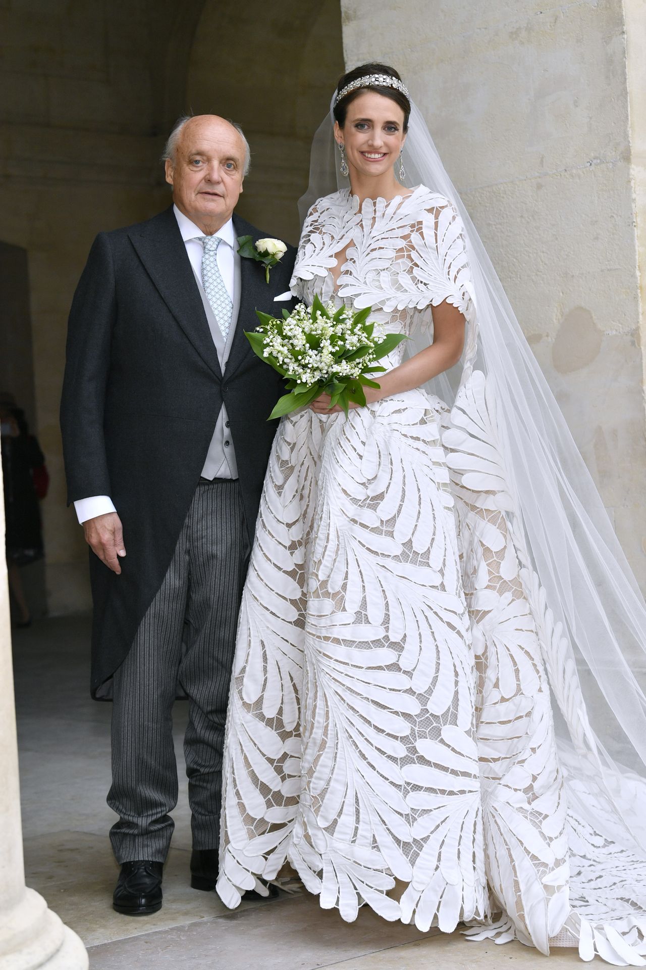 Countess Olympia in a Caped Dress at Her Royal Wedding | Who What Wear