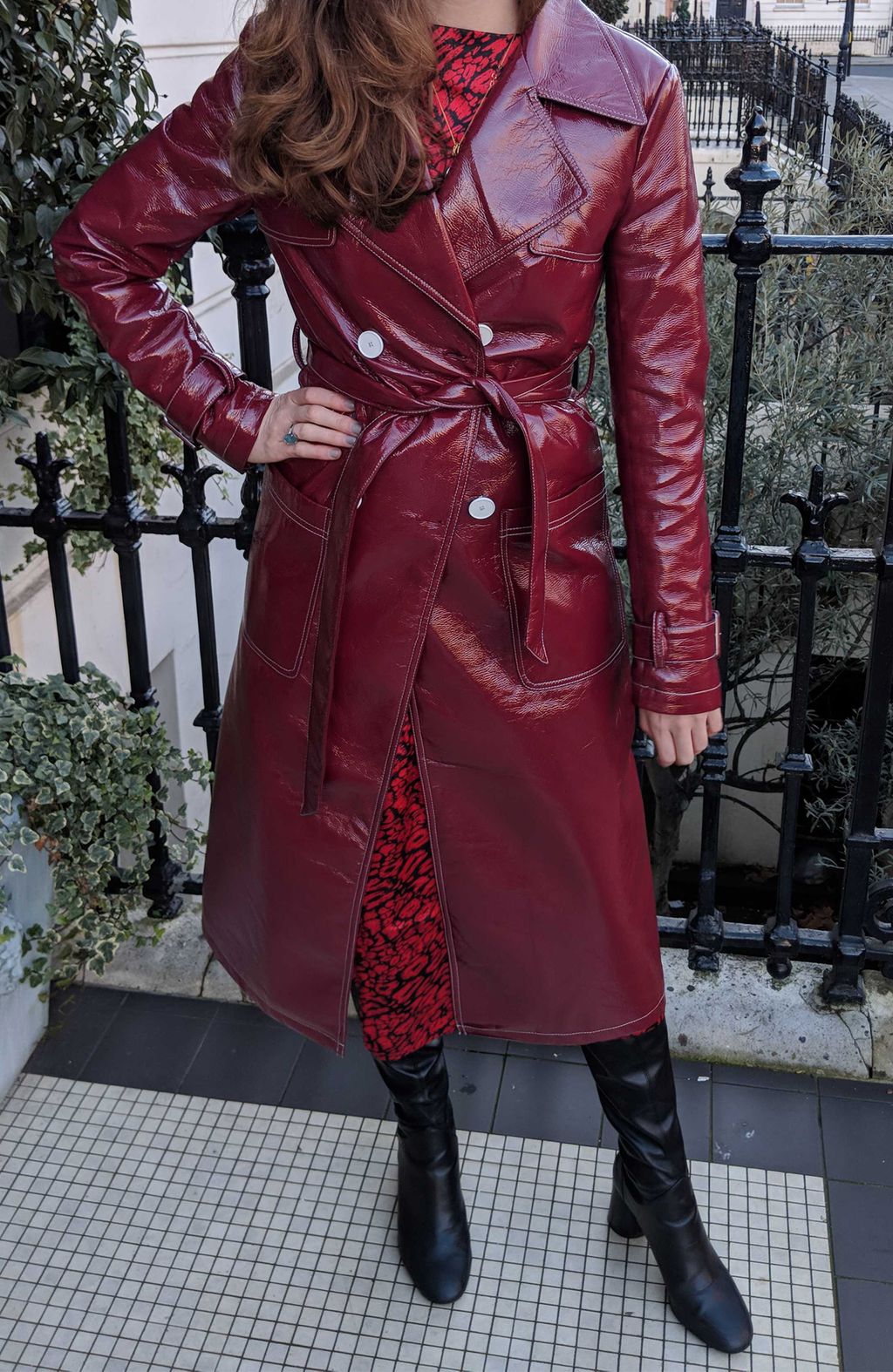 All Our Editors Have This Amazon Find Vinyl Trench Coat | Who What Wear