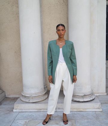Blazers Without Lapels Are the Season's Biggest Trend | Who What Wear