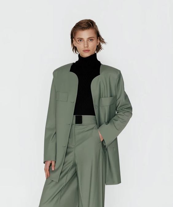 Blazers Without Lapels Are the Season's Biggest Trend | Who What Wear