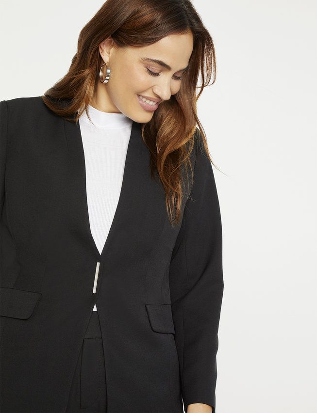 Blazers Without Lapels Are the Season's Biggest Trend | Who What Wear