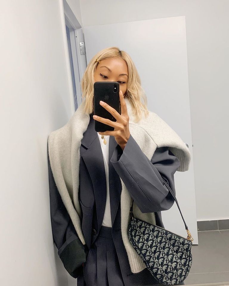 The Chicest Centre Parting Hairstyles to Update Your Look | Who What Wear