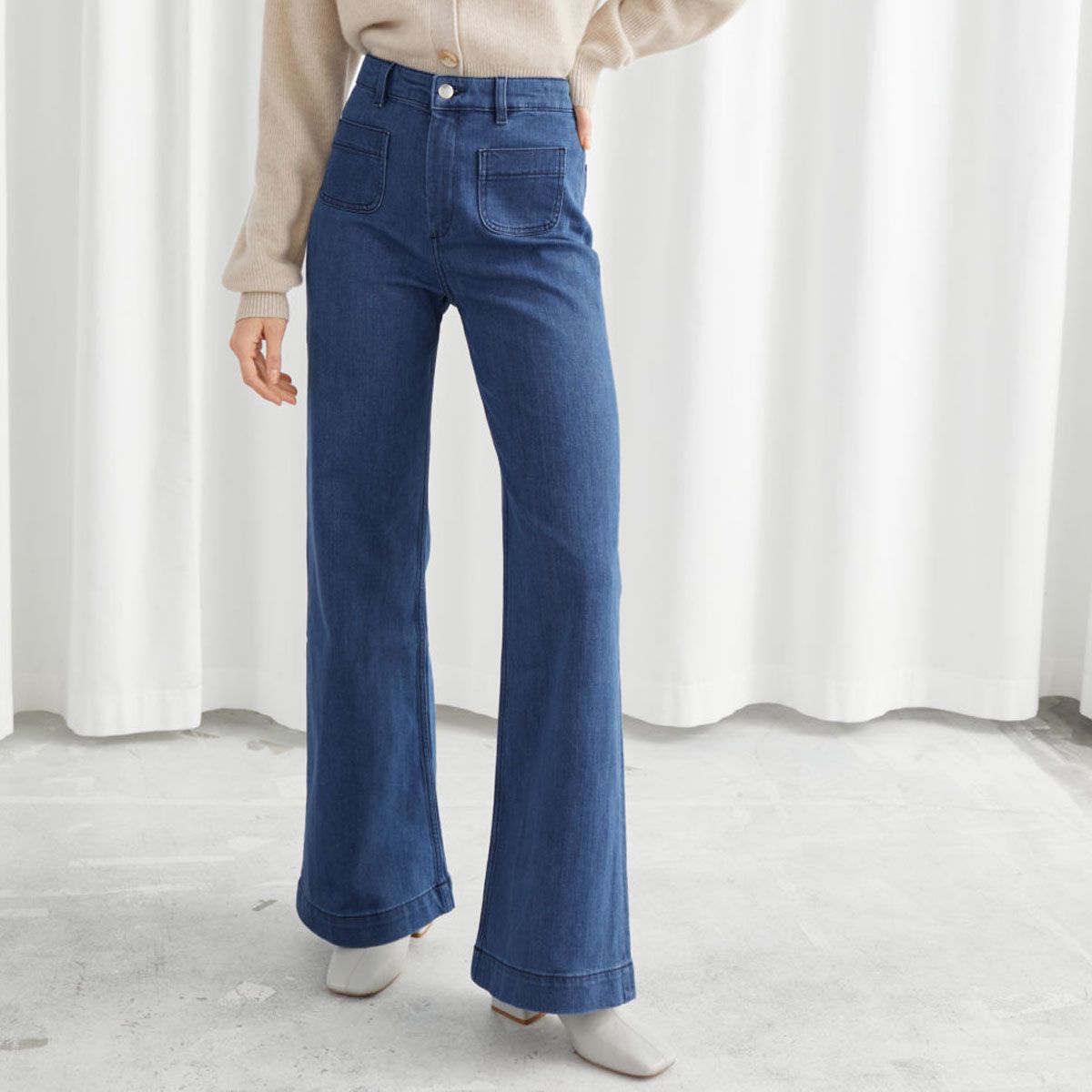 The 12 Best High-Waisted Boot-Cut Jeans | Who What Wear