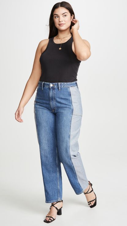 The Tricky Two-Tone Denim Trend That the Fashion Crowd Loves | Who What ...