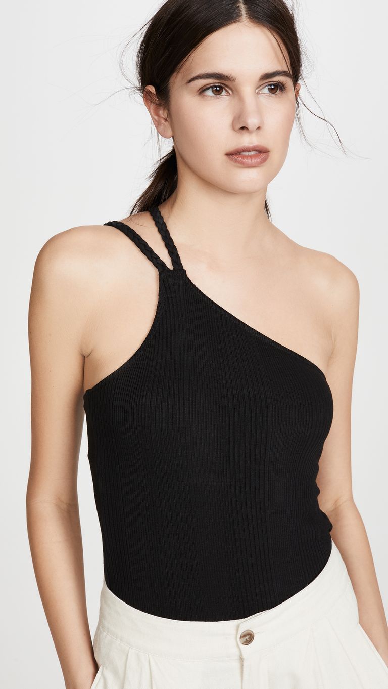 6 Stylish Outfits Featuring the Best One-Shoulder Tops | Who What Wear